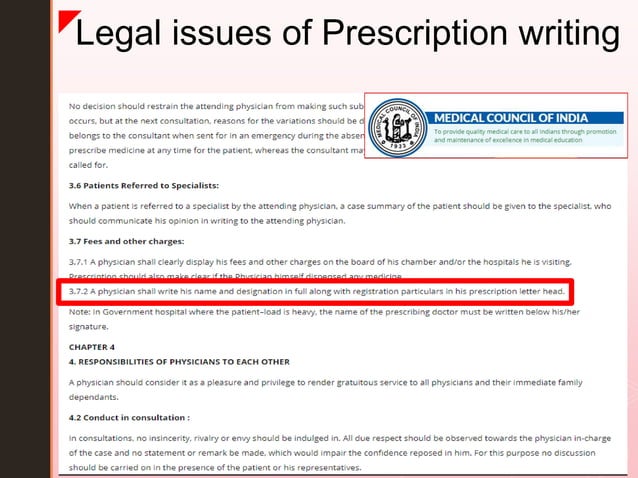 Writing a prescription (pharmacology practical class) | PPTX