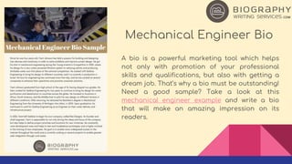 Helpful Collection of Great Biography Examples for Various Job ...