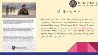 Helpful Collection of Great Biography Examples for Various Job ...