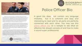 Helpful Collection of Great Biography Examples for Various Job ...