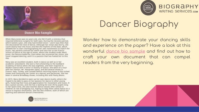 Helpful Collection of Great Biography Examples for Various Job Indust…