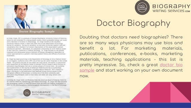 Helpful Collection of Great Biography Examples for Various Job Indust…