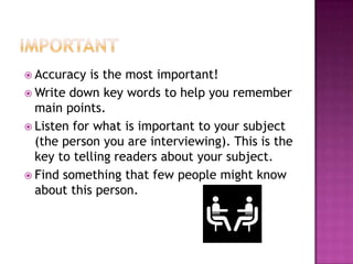 Writing a profile | PPTX