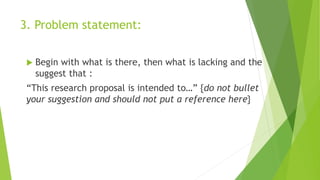 Writing a project or research proposal | PPTX