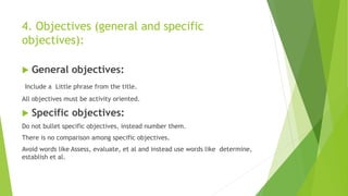 Writing a project or research proposal | PPTX