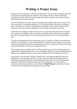 Writing A Proper Essay. 002 Picture1 Proper Essay Format Thatsnotus | PDF