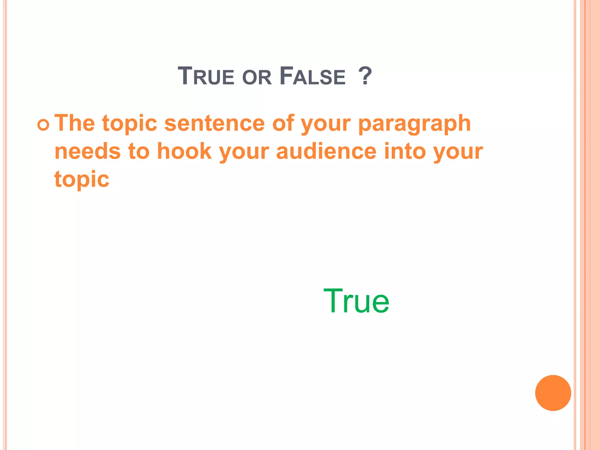 Writing a proper paragraph | PPTX