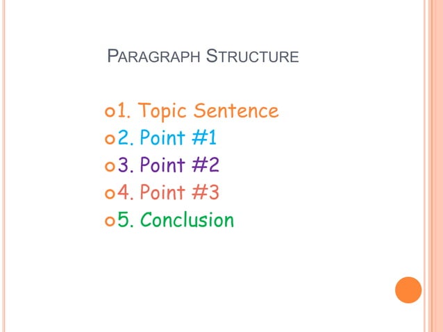 Writing a proper paragraph | PPTX