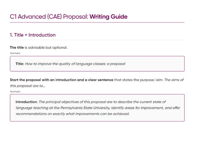 Writing a proposal C1 level - CAE exam.pptx
