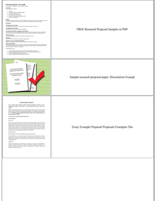 Writing A Proposal For A Research Paper | PDF