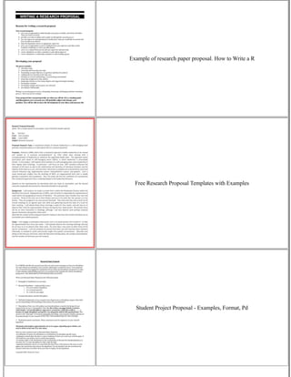 Writing A Proposal For A Research Paper | PDF