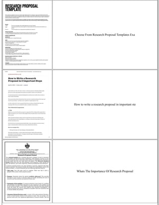 Writing A Proposal For A Research Paper | PDF