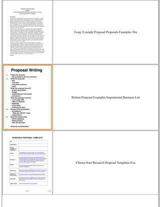 Writing A Proposal For A Research Paper | PDF