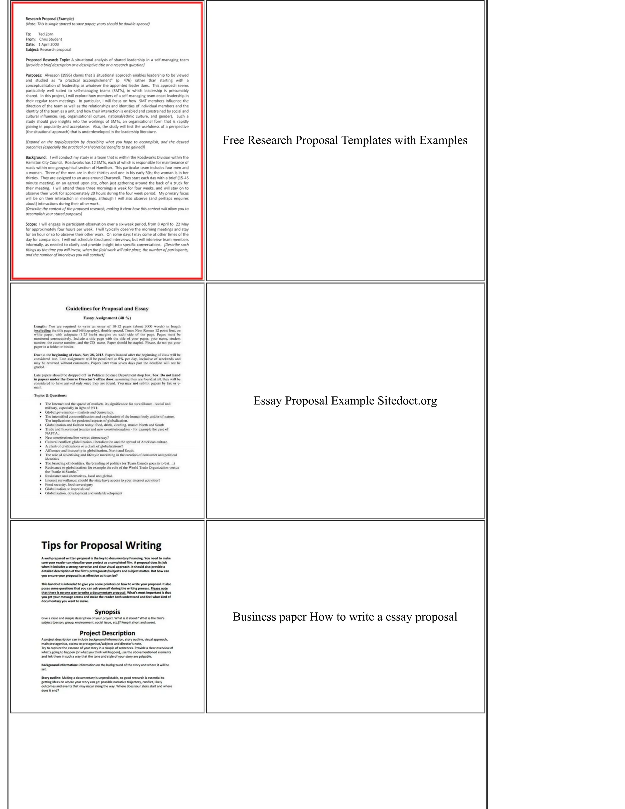 Writing A Proposal Paper | PDF