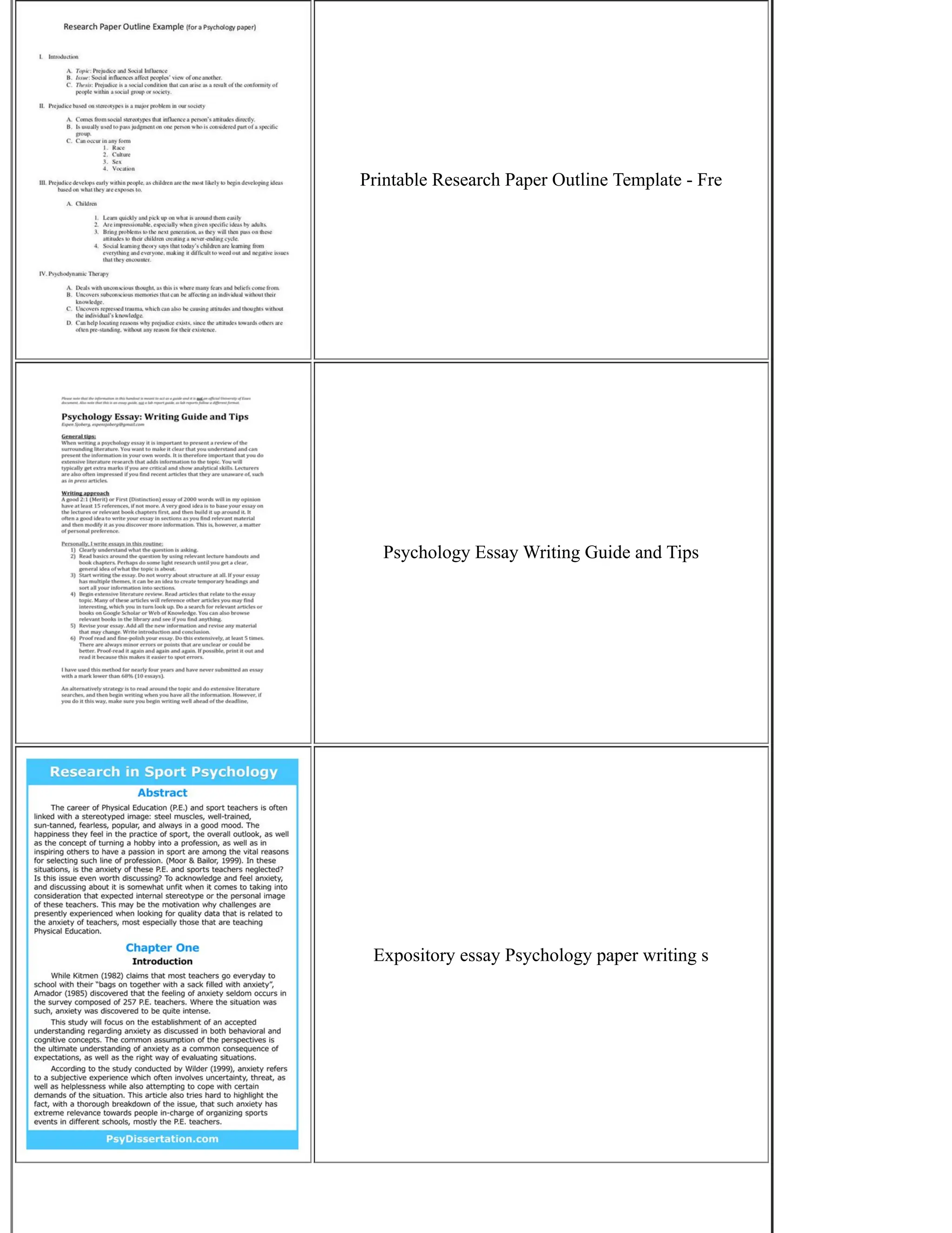 Writing A Psychology Paper | PDF | Education