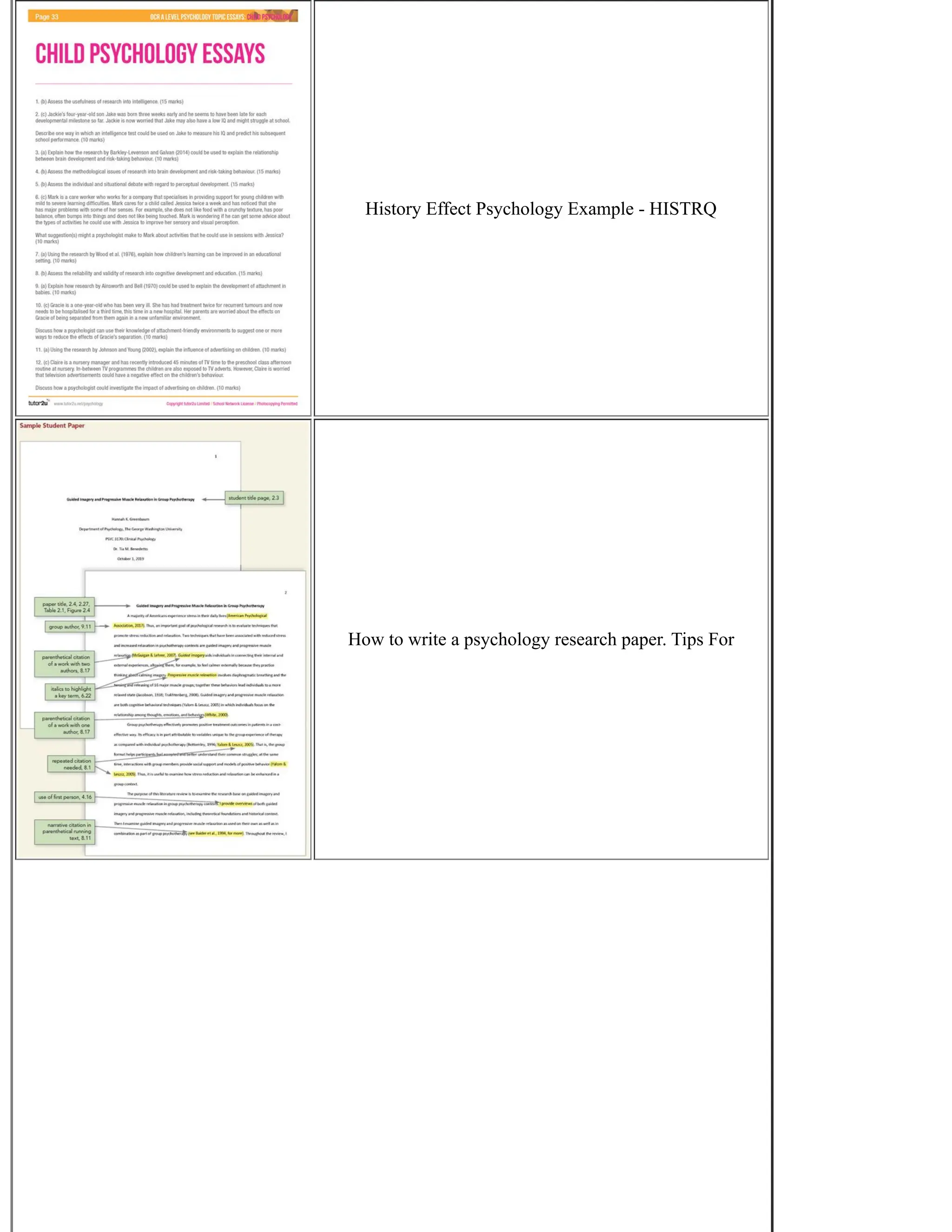Writing A Psychology Paper | PDF | Education