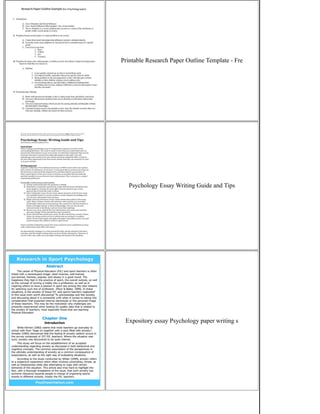 Writing A Psychology Paper | PDF | Education