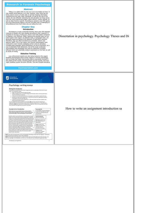 Writing A Psychology Paper | PDF | Education