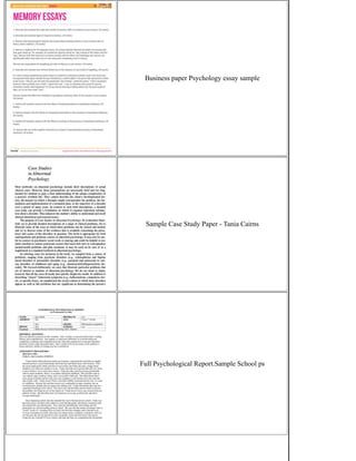 Writing A Psychology Paper | PDF | Education