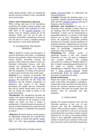 Writing a public health research grant proposal ; role of scientific ...