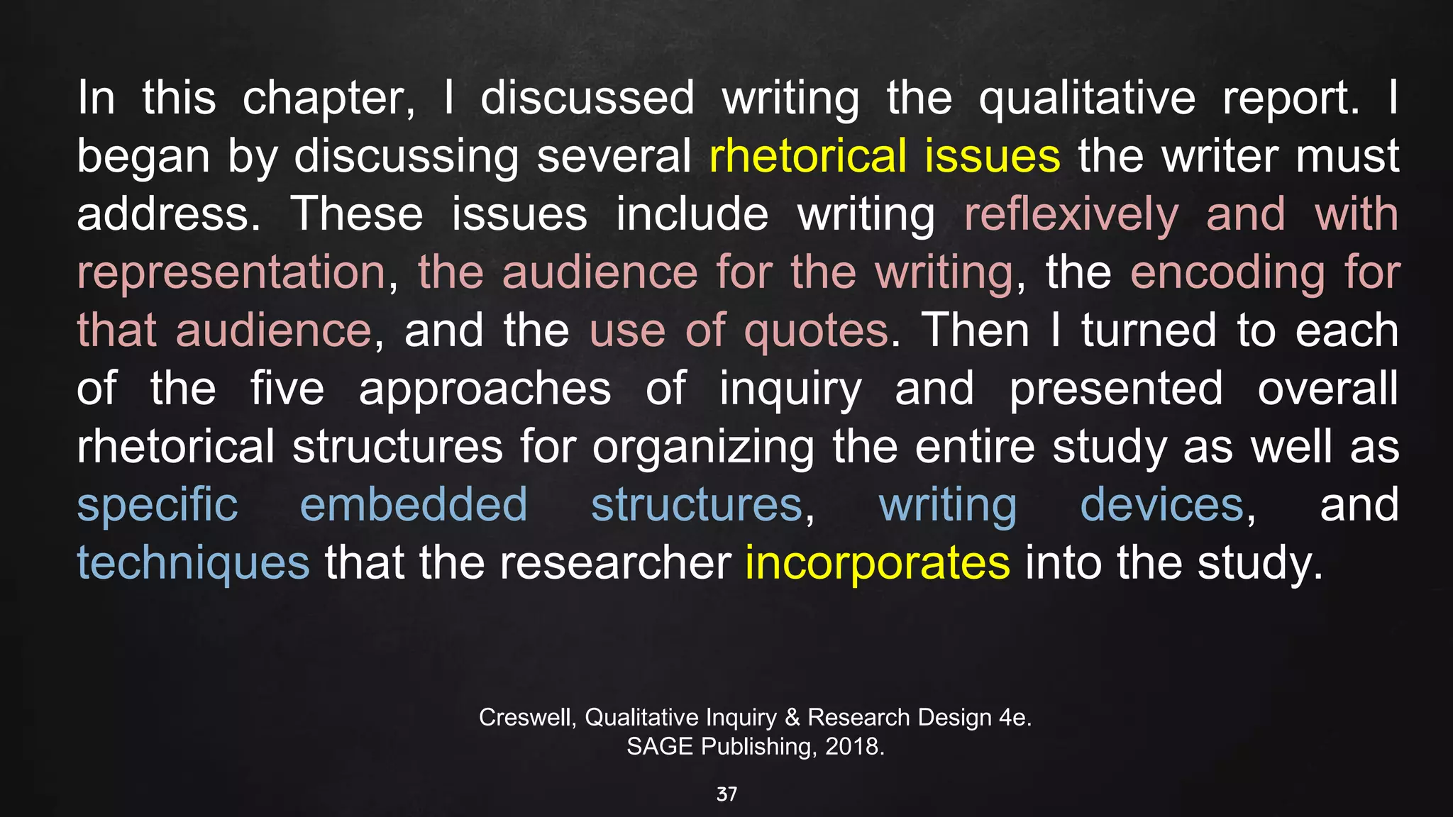 Writing a Qualitative Study | PDF