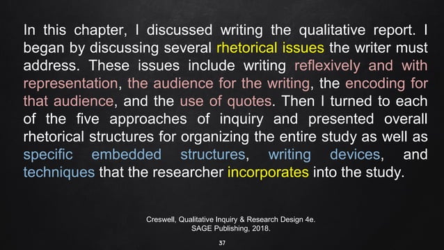 Writing a Qualitative Study | PDF