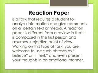 EAPP- Writing a Reaction paper (Grade 11).pptx
