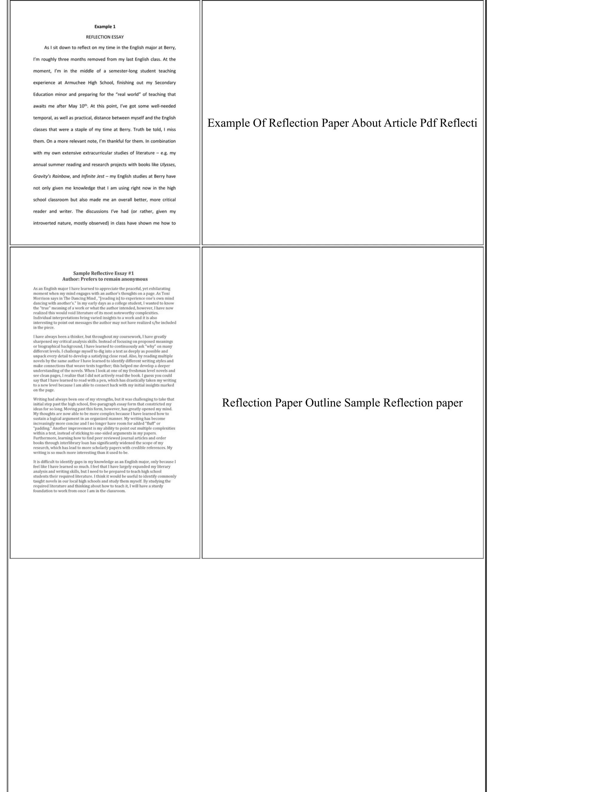 Writing A Reflection Paper | PDF | Educational Assessment | Education