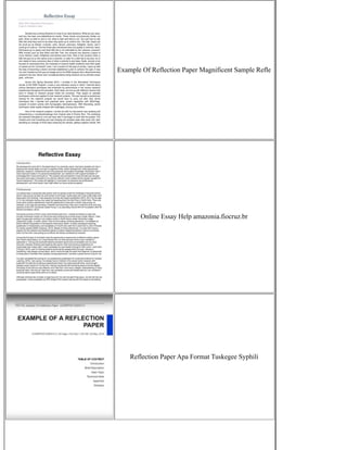 Writing A Reflection Paper | PDF | Educational Assessment | Education