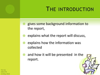Writing a report | PPT