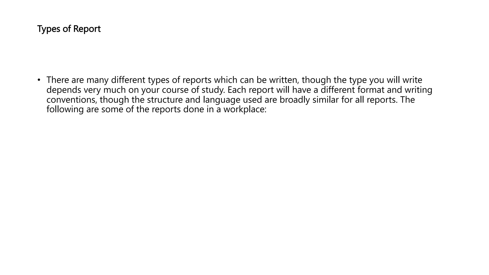 Summarizes findings and executes the report through narrative and ...