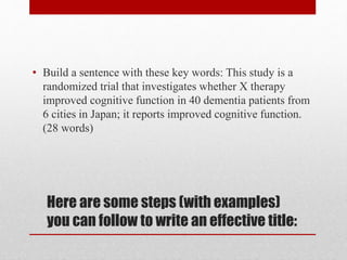 Writing a research paper | PPTX | Physical Therapy | Wellness