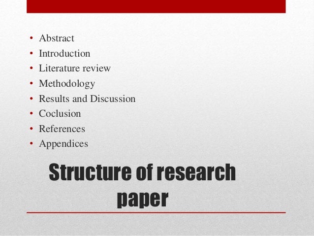 Writing a research paper
