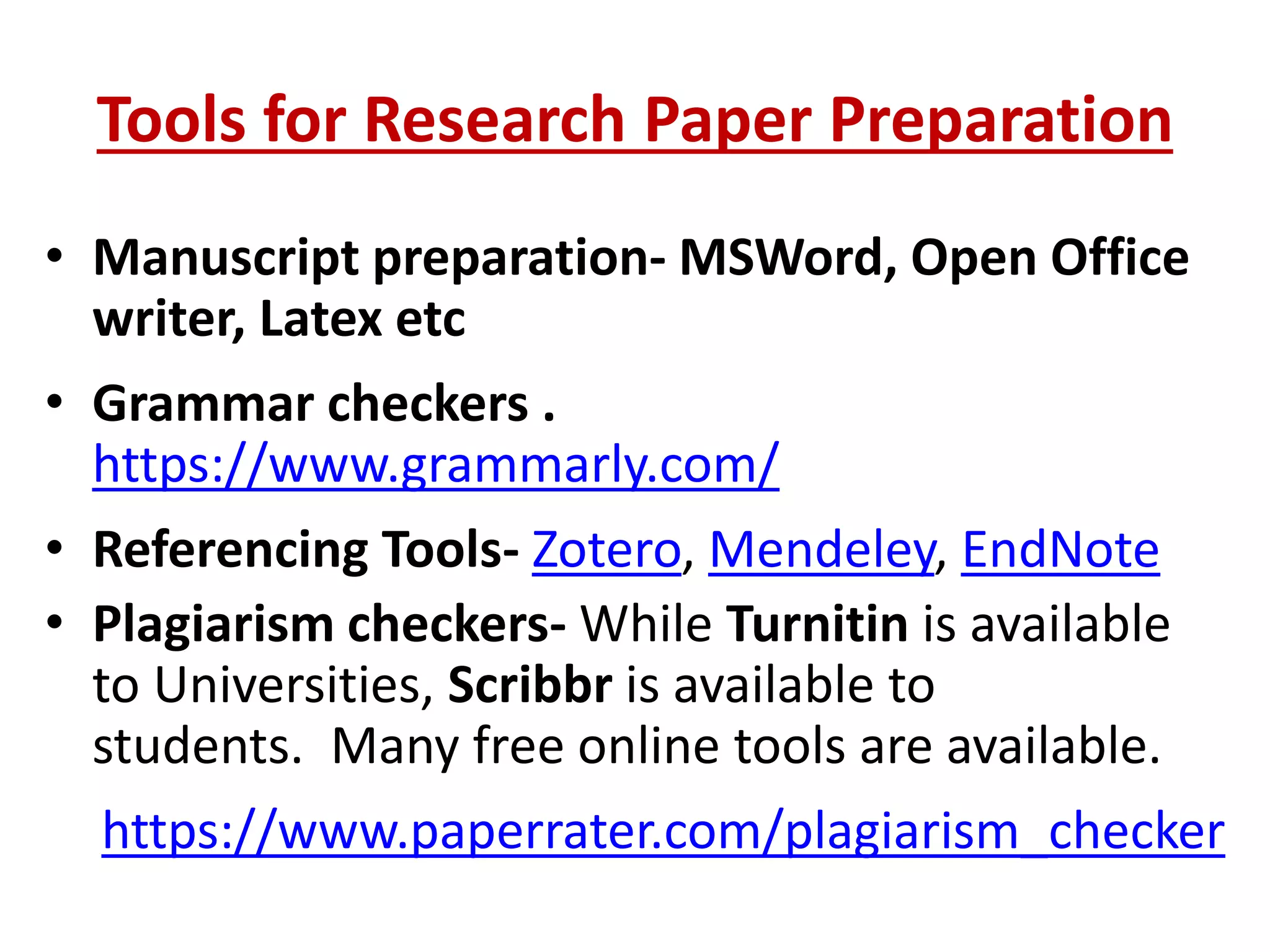 Writing a Research Paper | PPTX