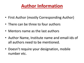 Writing a Research Paper | PPTX