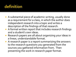 WritingaResearchPaper.ppt
