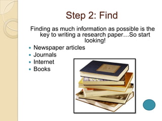 Writing A Research Paper In 10 Easy Steps | PPT