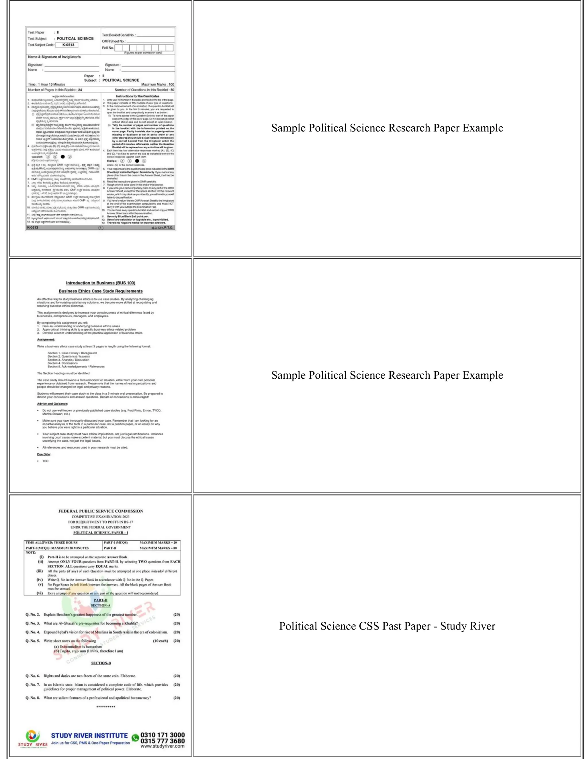 Writing A Research Paper In Political Science | PDF