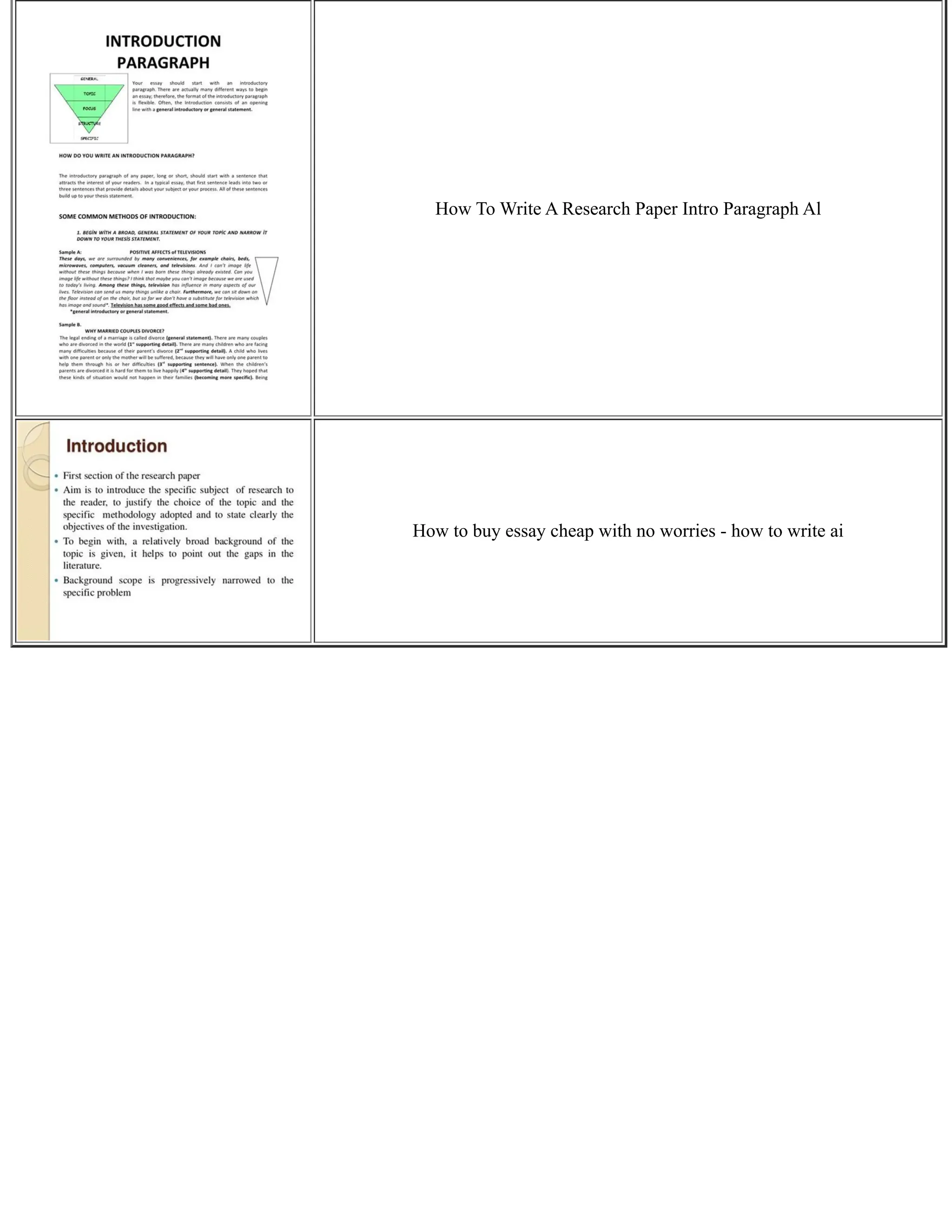 Writing A Research Paper Introduction | PDF