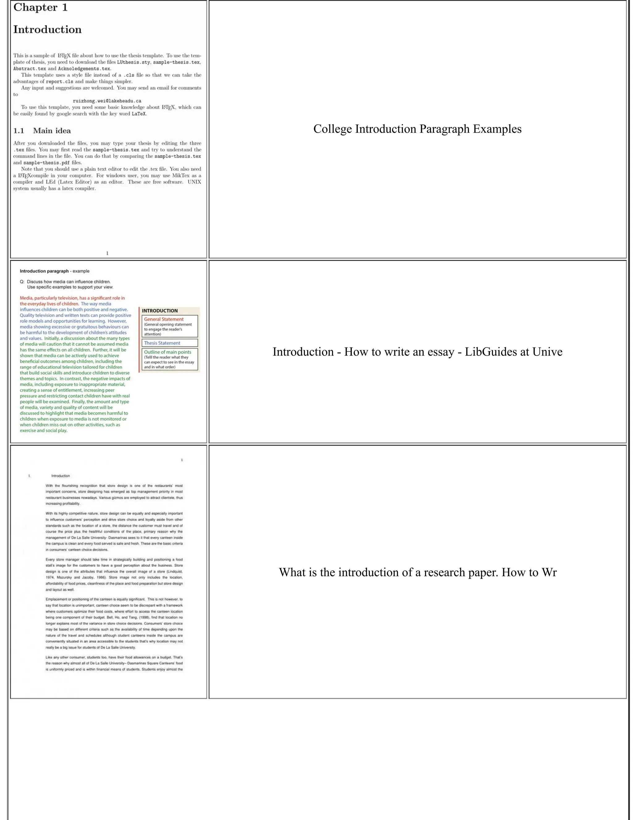 Writing A Research Paper Introduction | PDF