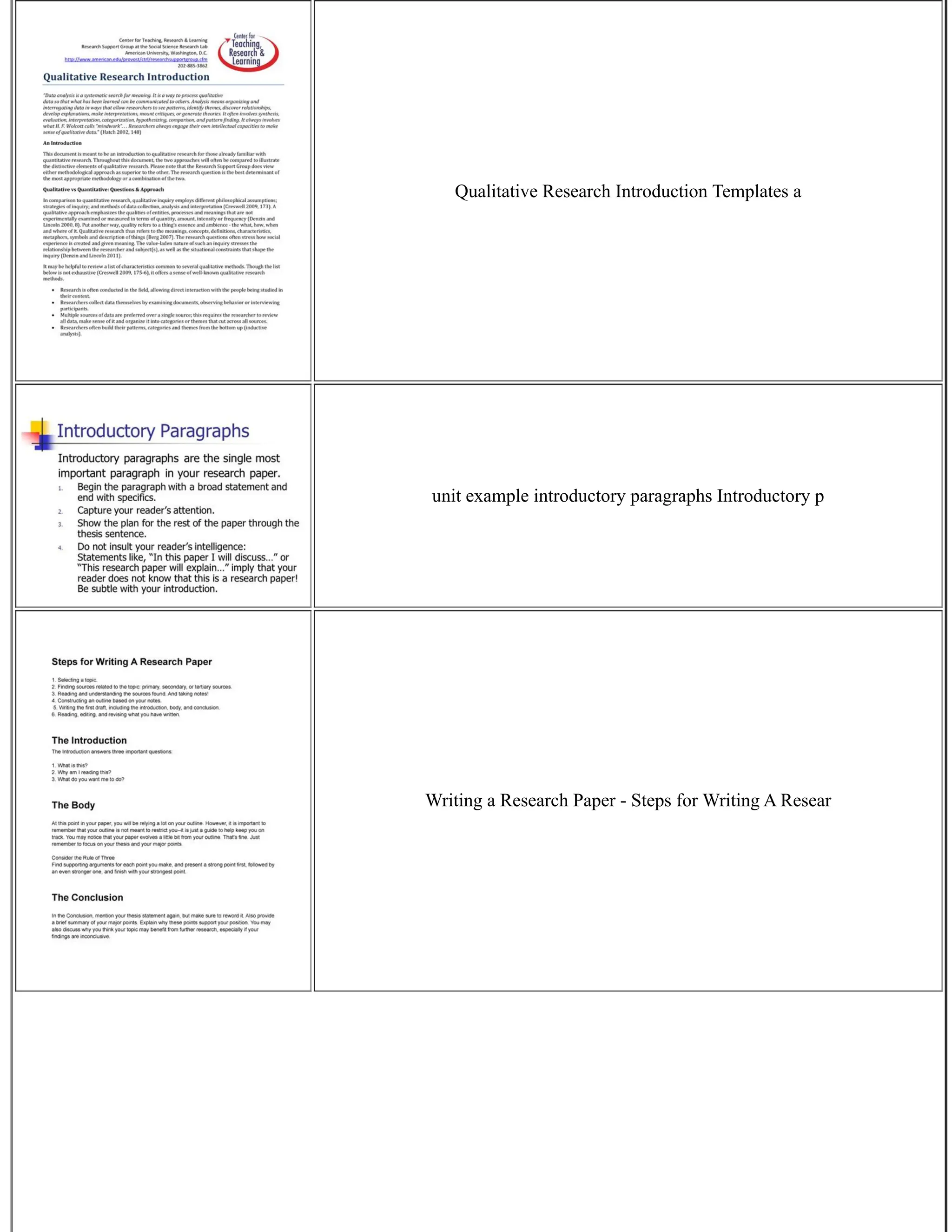 Writing A Research Paper Introduction | PDF