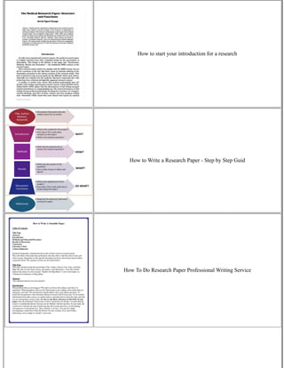 Writing A Research Paper Introduction | PDF