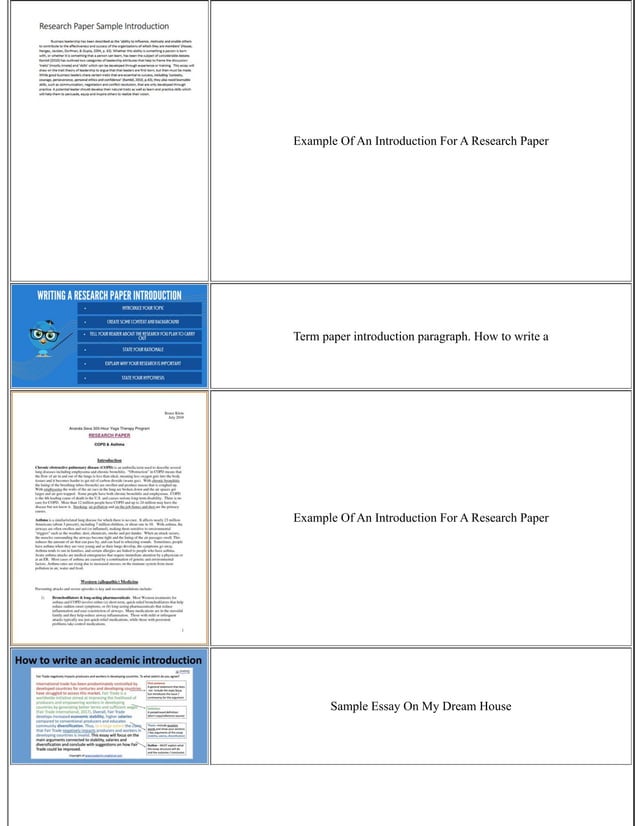 Writing A Research Paper Introduction | PDF