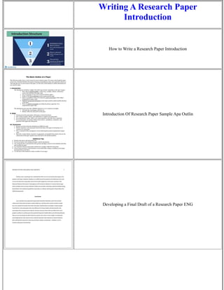 Writing A Research Paper Introduction | PDF