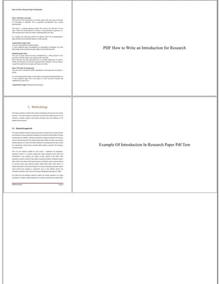 Writing A Research Paper Introduction | PDF