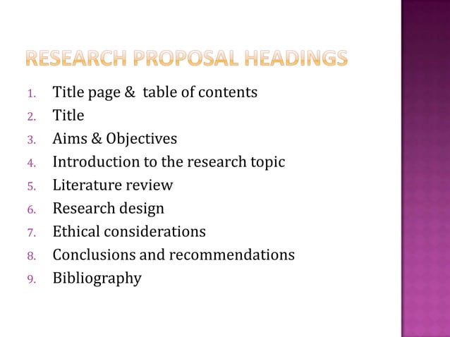 Writing A Research Proposal | PPTX