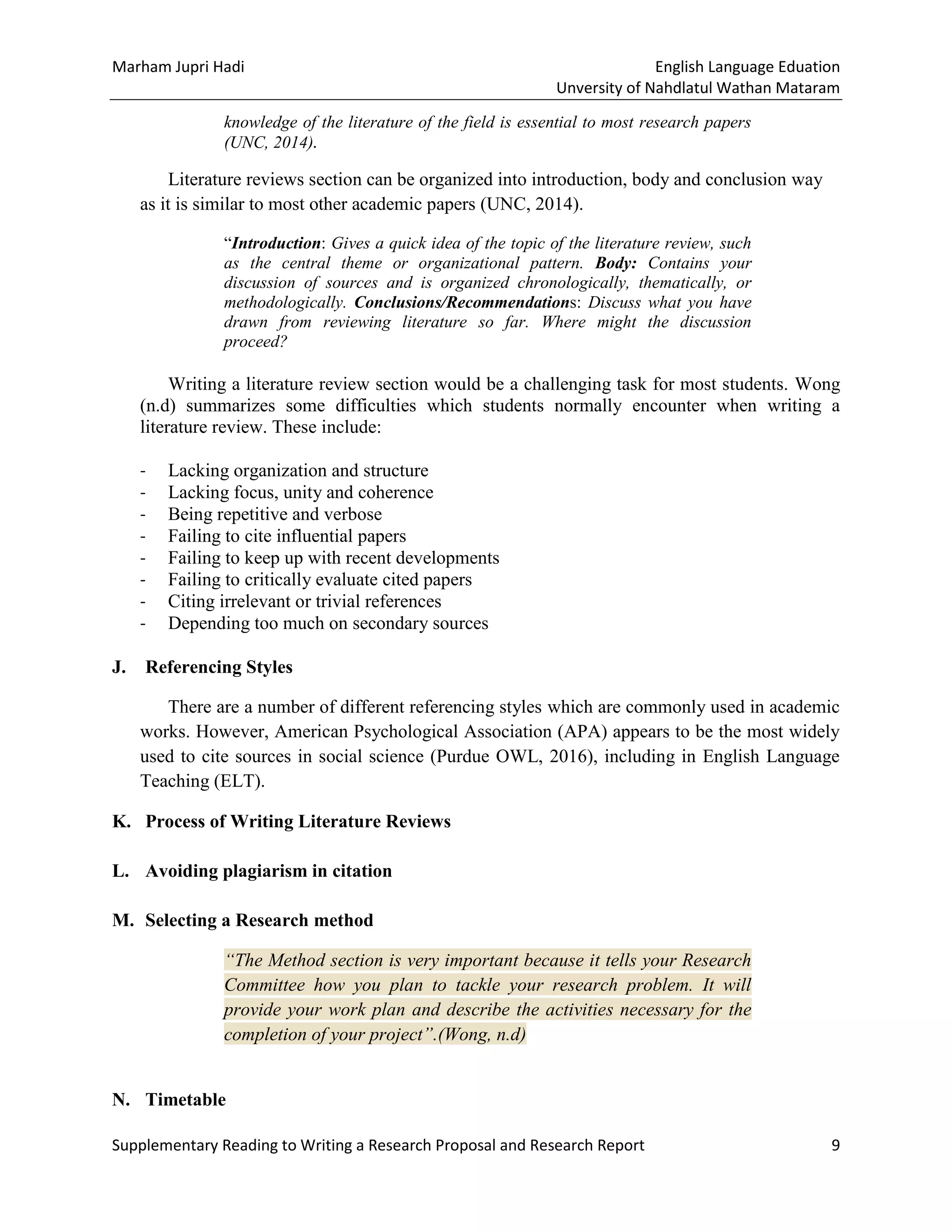 Writing a research proposal in english language education | PDF
