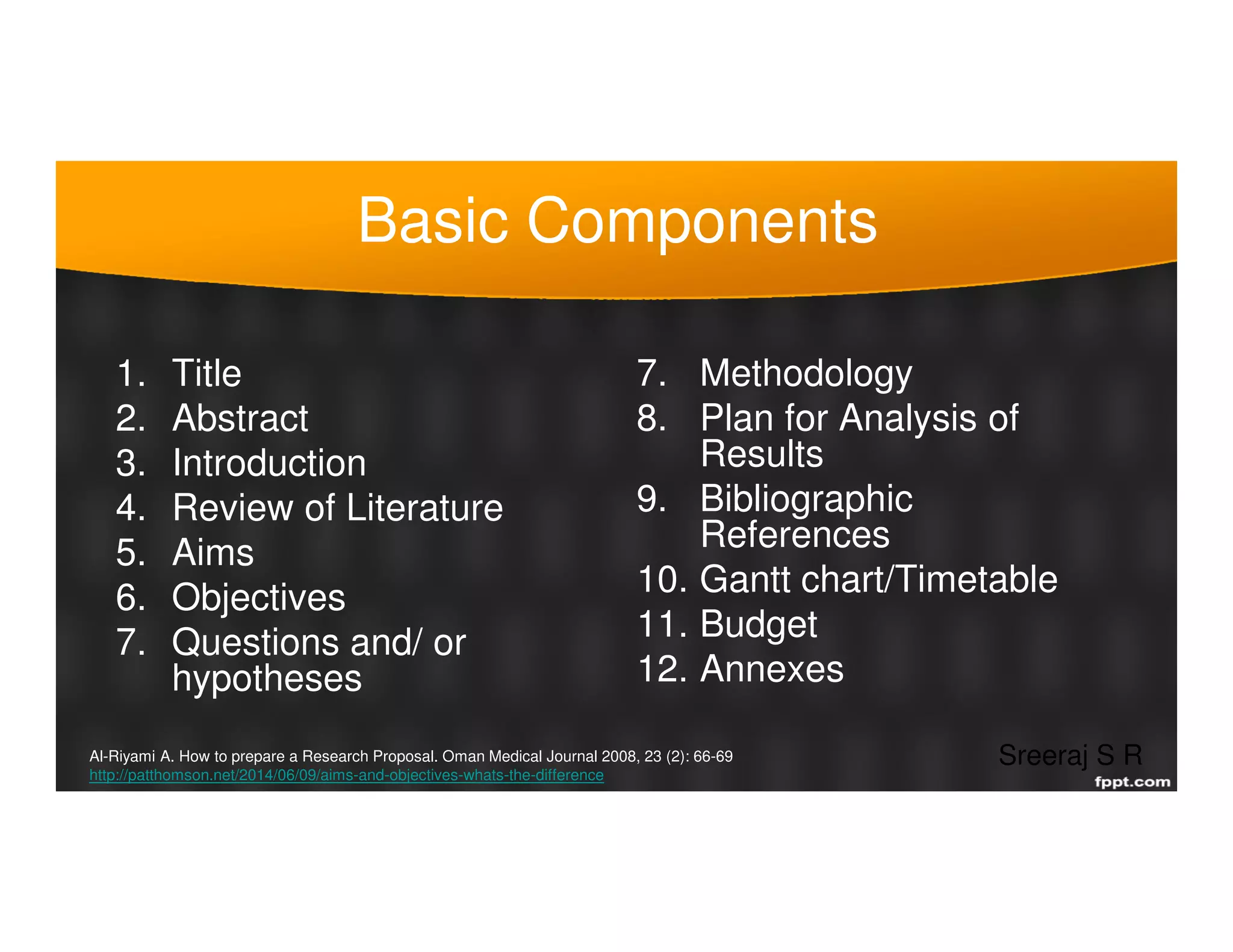 Writing a research proposal | PDF