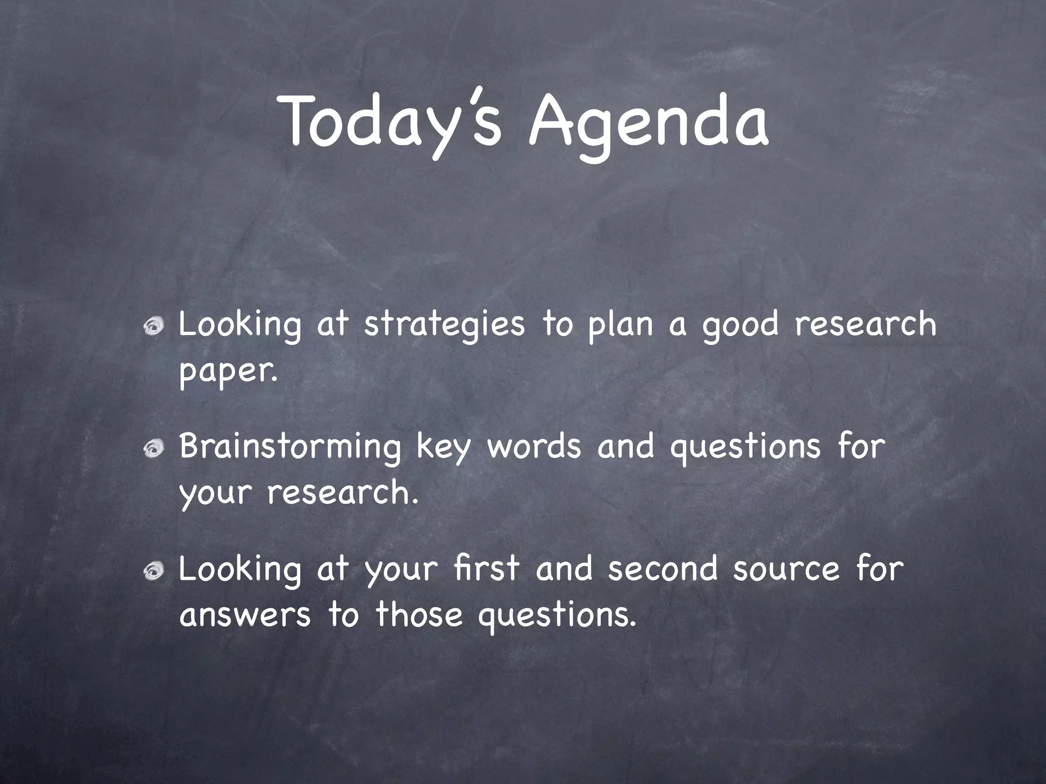 Writing A Research Question | KEY