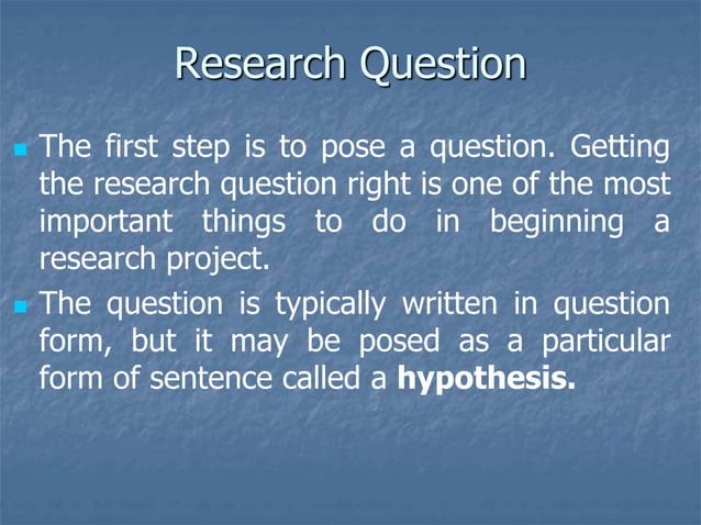 Writing a Research Question.ppt | Educational Assessment | Education
